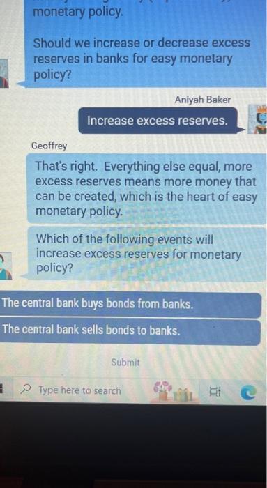 Solved monetary policy. Should we increase or decrease | Chegg.com