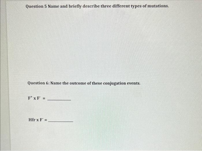 Solved Question 5 Name and briefly describe three different | Chegg.com