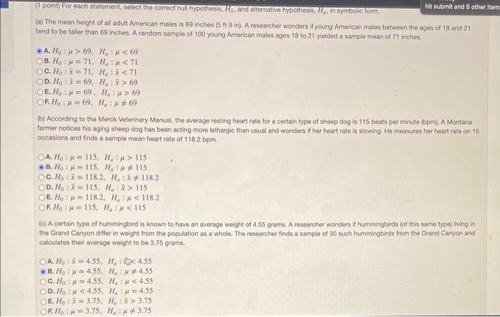 Solved (a) The mean height of all adult American males is 69 | Chegg.com