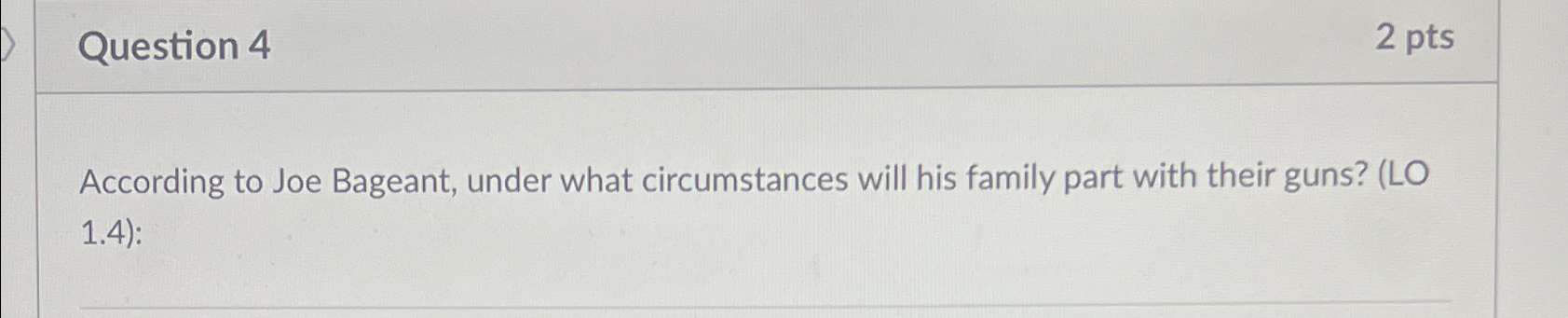 Solved Question 42 ﻿ptsAccording to Joe Bageant, under what | Chegg.com