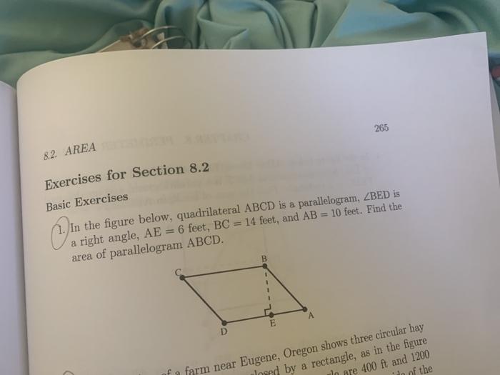 Solved 265 8.2. AREA Exercises for Section 8.2 Basic | Chegg.com