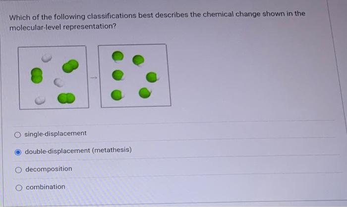 Solved Which of the following classifications best describes | Chegg.com