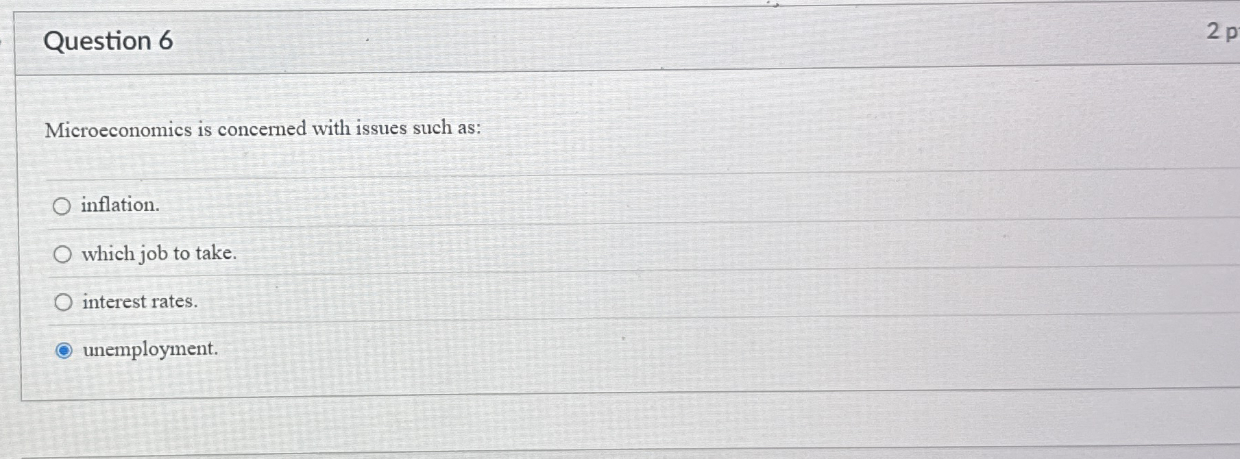 Solved Question 62pMicroeconomics is concerned with issues | Chegg.com