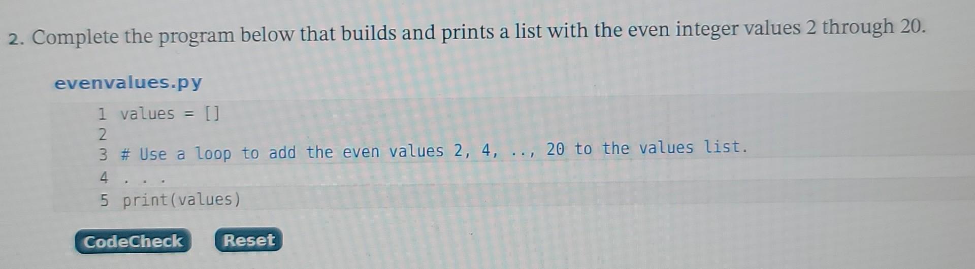Solved complete the program below that builds and prints a | Chegg.com