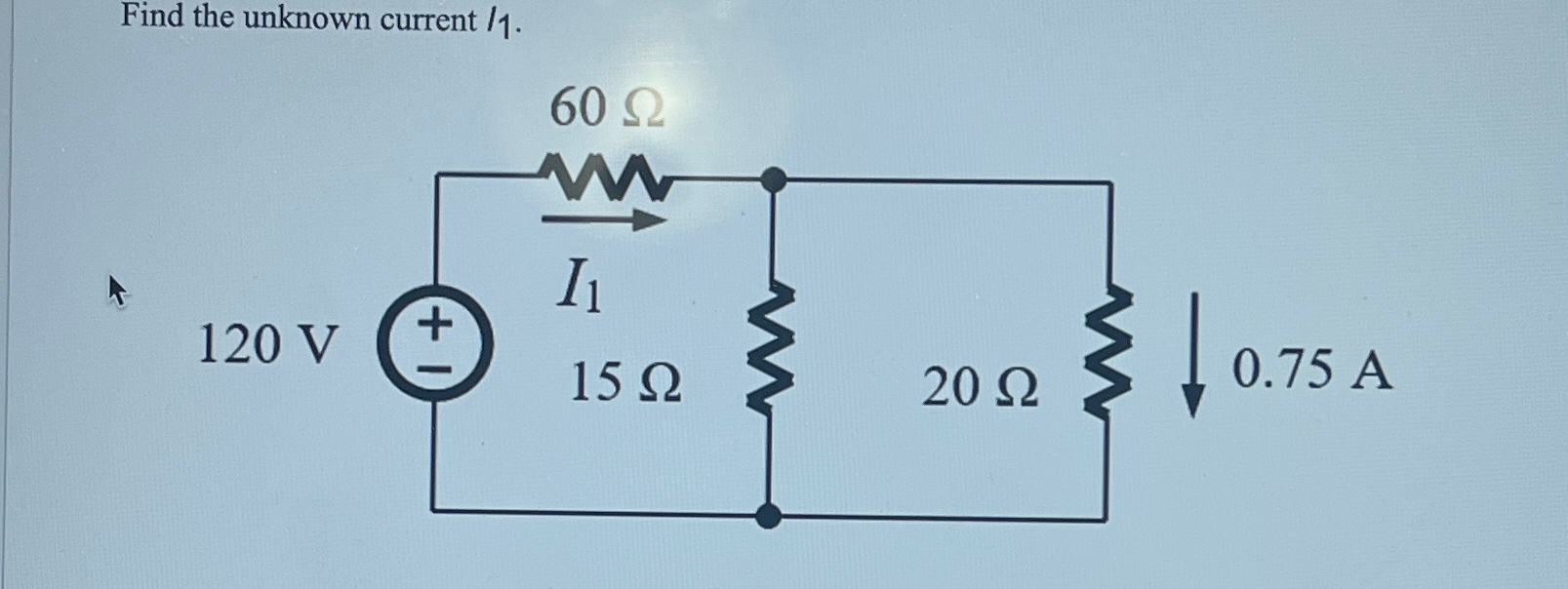 Solved Find the unknown current ?1. | Chegg.com