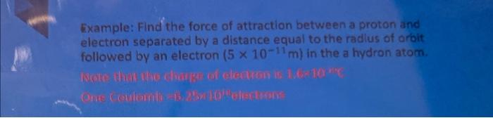 Solved Example Find The Force Of Attraction Between A
