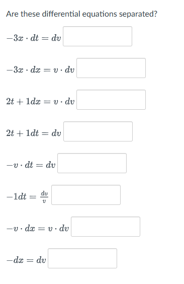 Solved Are these differential equations | Chegg.com
