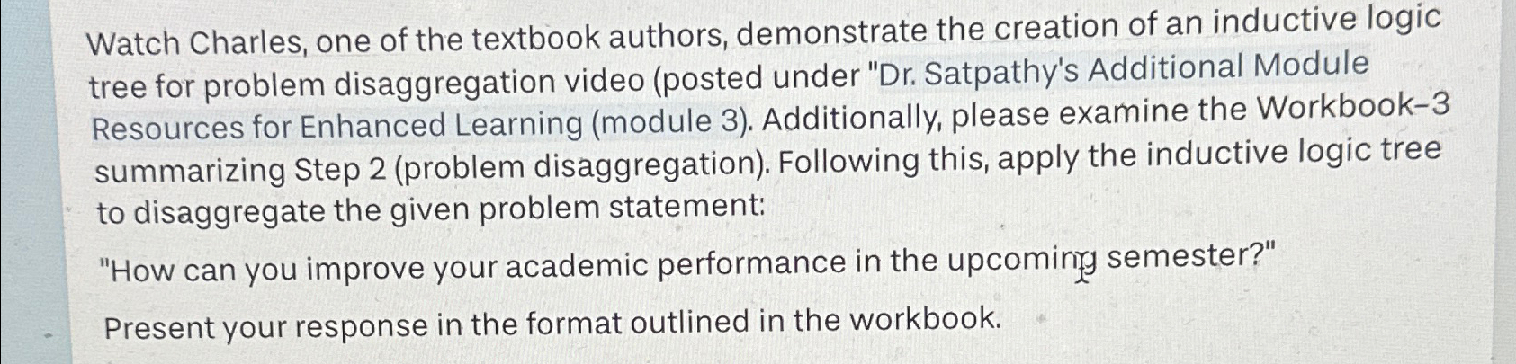Solved Watch Charles, one of the textbook authors, | Chegg.com