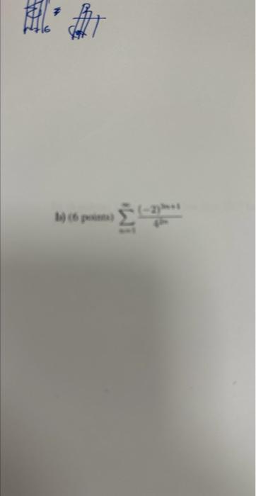 b) (5 points) Determine whether the sequence | Chegg.com