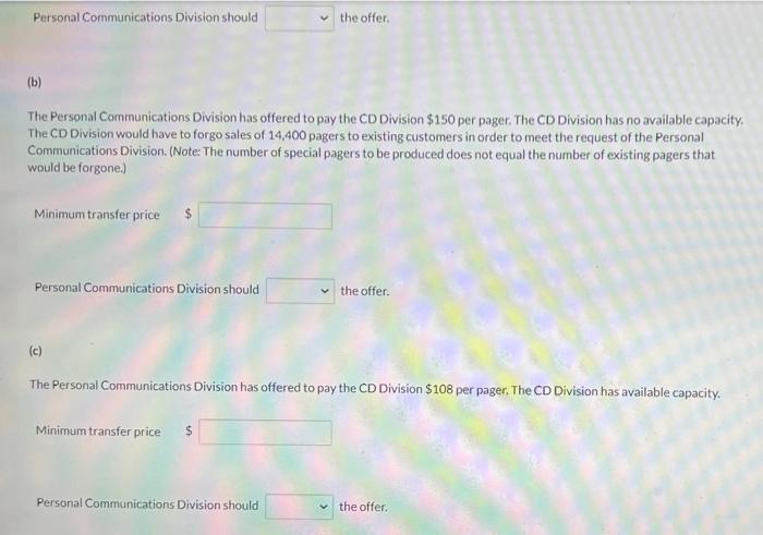 Solved Comm Devices (CD) is a division of Worldwide | Chegg.com