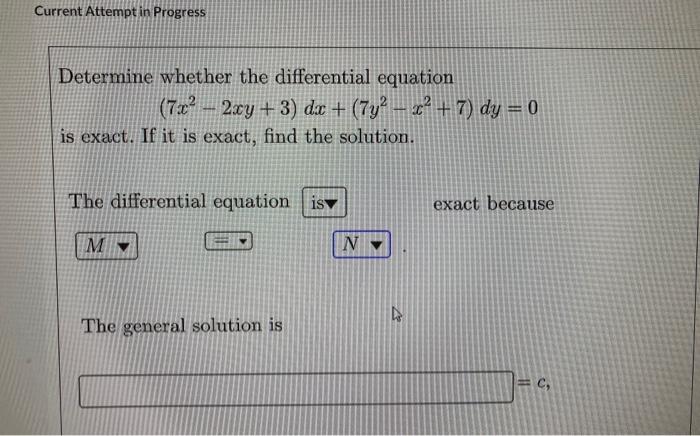 Solved Current Attempt in Progress Determine whether the | Chegg.com