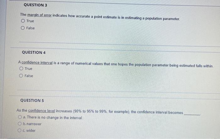 Solved Is a point estimate a parameter or statistic? a. | Chegg.com
