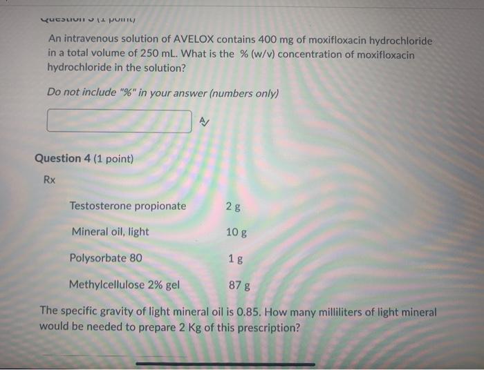 Solved AURALGAN Otic Drops consist of the following formula: | Chegg.com
