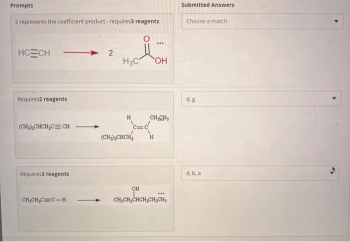 Solved Select the best reagents for the following reactions | Chegg.com