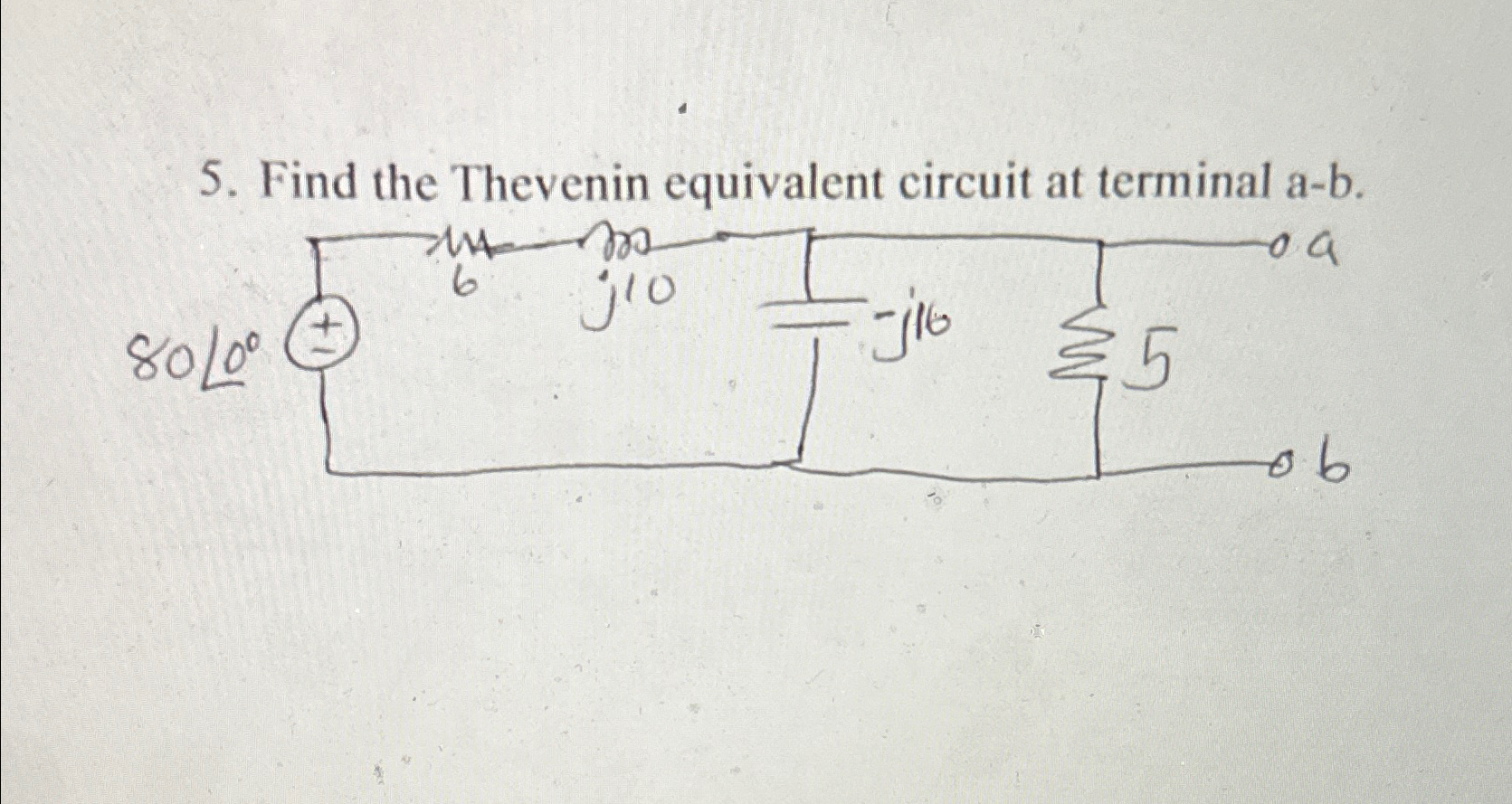 Solved Find the Thevenin equivalent circuit at terminal a-b. | Chegg.com