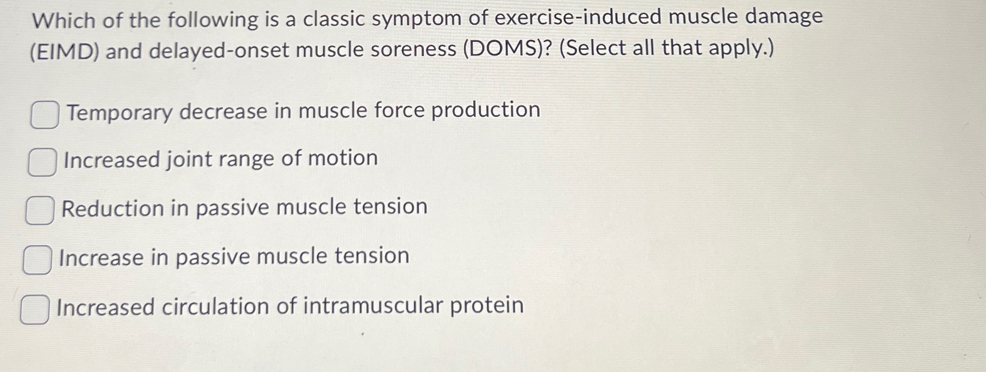 Solved Which of the following is a classic symptom of | Chegg.com