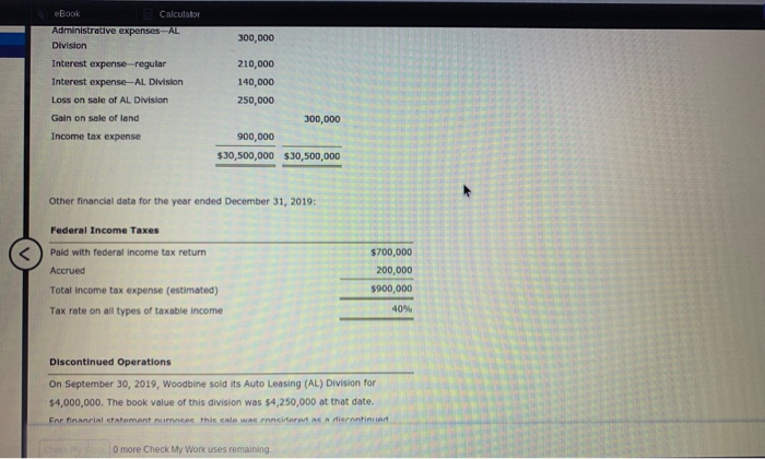 Solved Complex Income Statement The following items were | Chegg.com