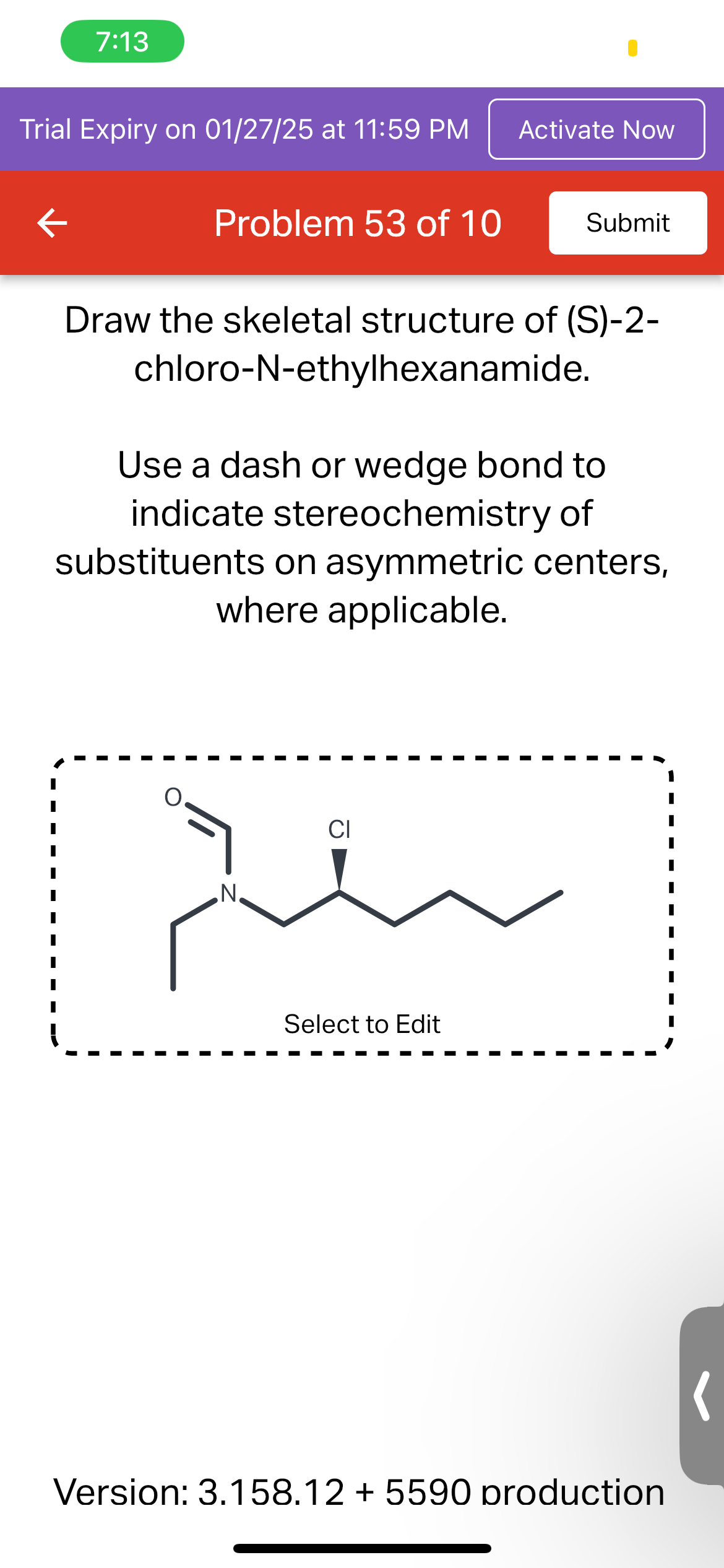 Solved 1Trial Expiry on 0127?25 at 11:59 PMProblem | Chegg.com