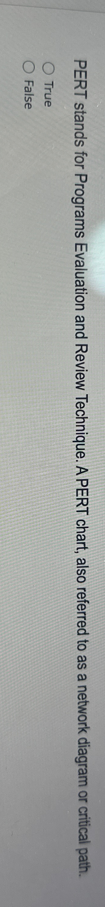 Solved PERT stands for Programs Evaluation and Review | Chegg.com