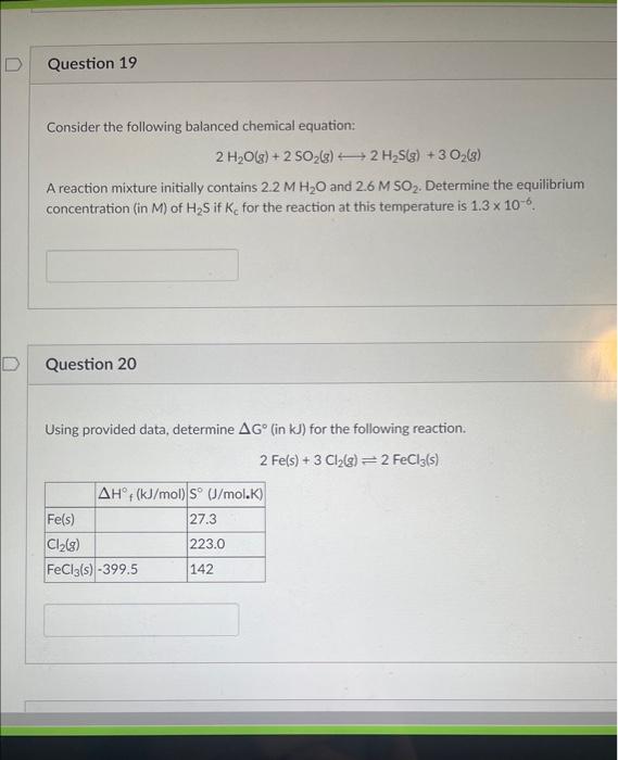 Solved Consider the following balanced chemical equation: | Chegg.com