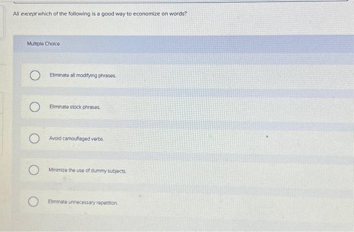 To write o unified sentence, you should Multple | Chegg.com