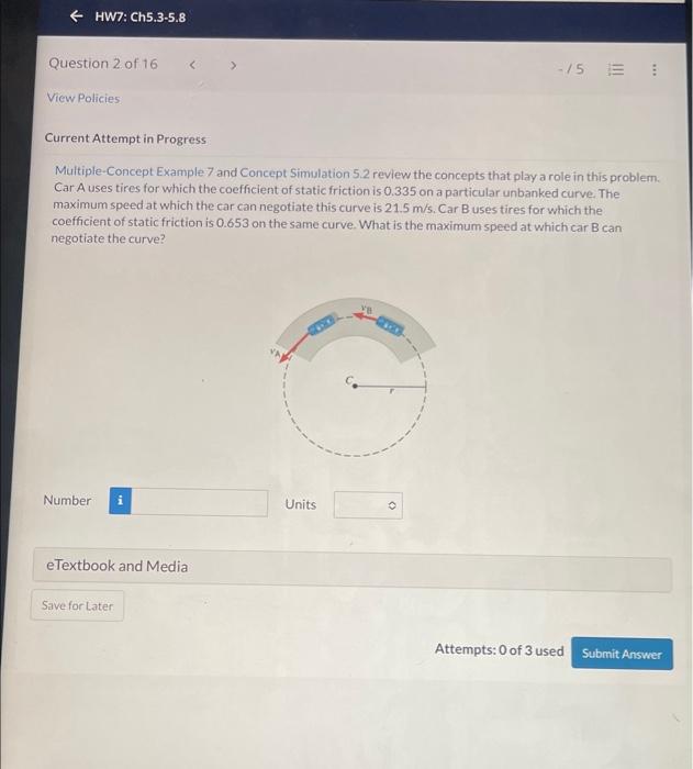 Solved Multiple-Concept Example 7 and Concept Simulation 5.2 | Chegg.com