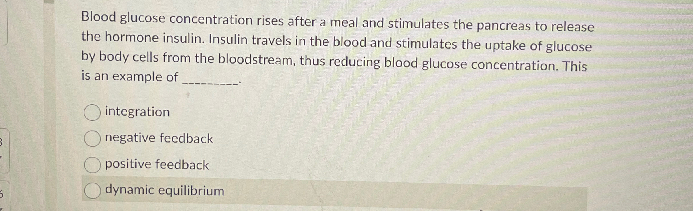 Solved Blood glucose concentration rises after a meal and | Chegg.com