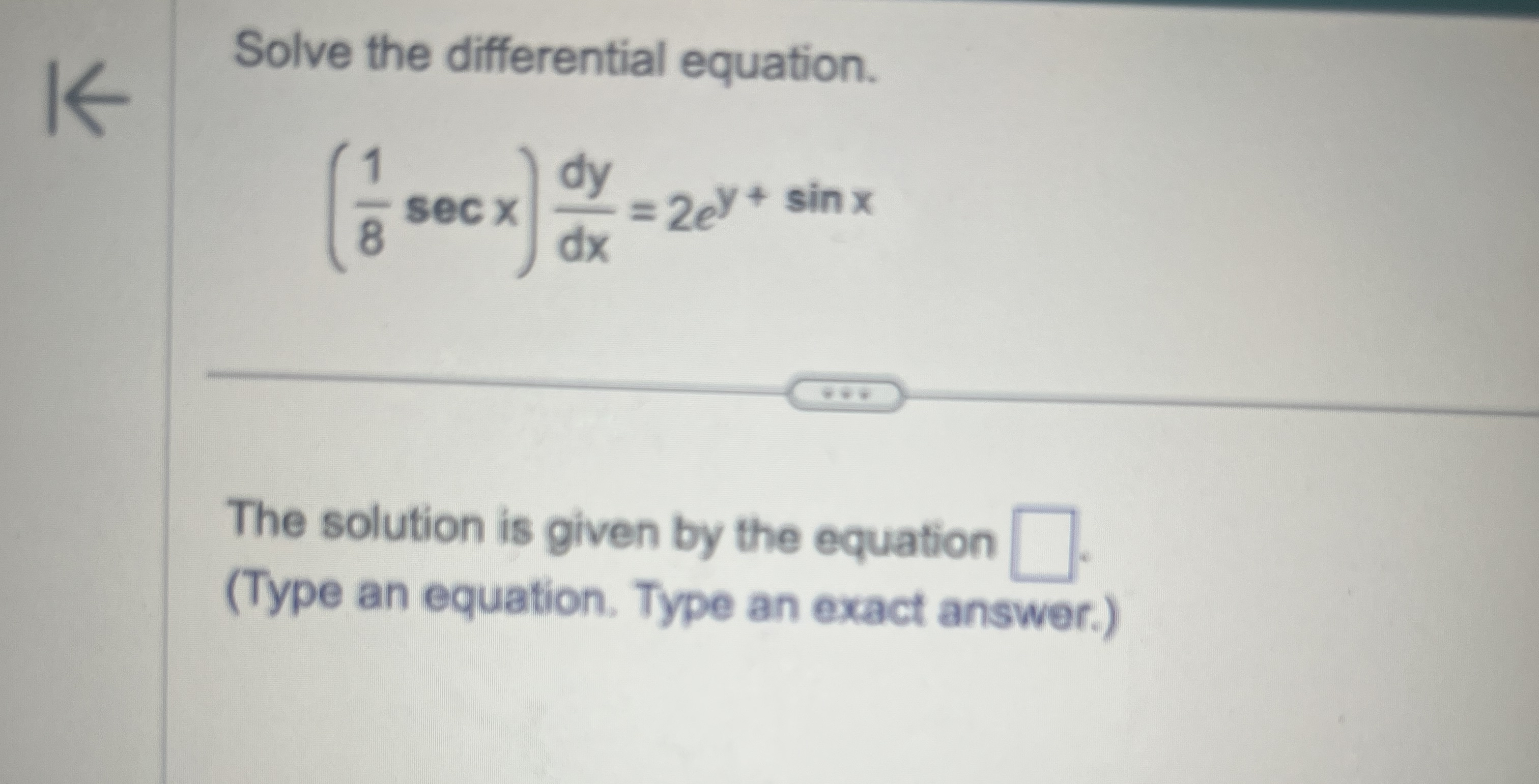 Solved Solve the differential | Chegg.com