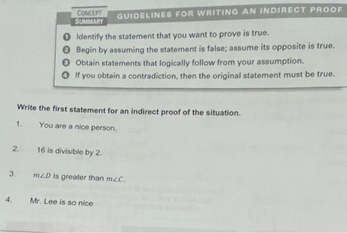 Solved Identify the statement that you want to prove is | Chegg.com