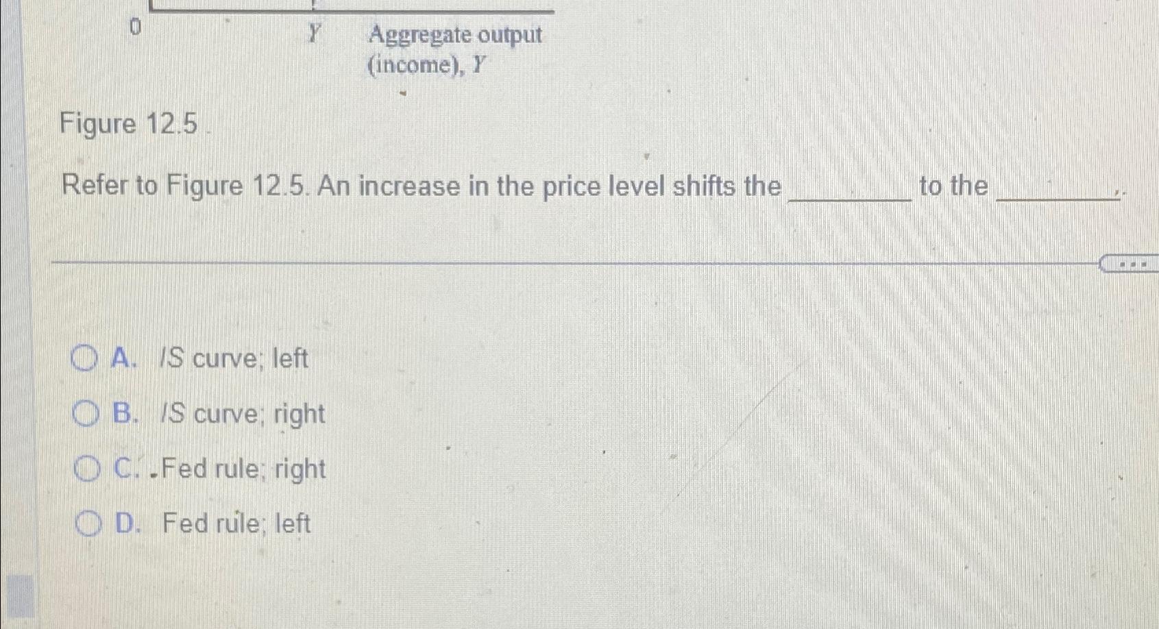 Solved Figure 12.5Refer to Figure 12.5. ﻿An increase in the | Chegg.com