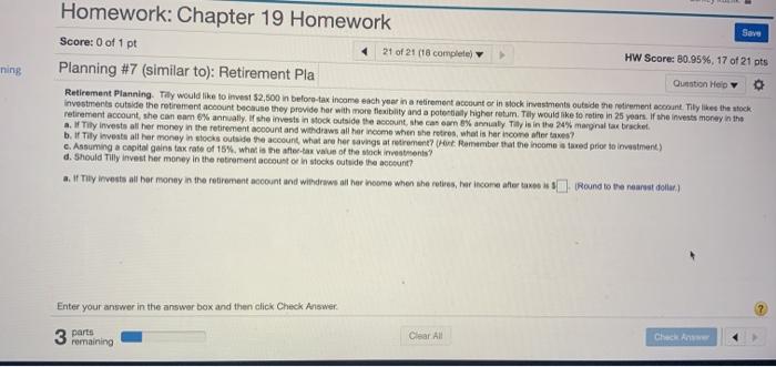 Solved Homework: Chapter 19 Homework Save ning Score: 0 of 1 | Chegg.com