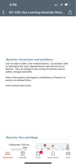 Solved CELL BIOLOGY AND GENETICS, SCBG001 WEEK 1: | Chegg.com