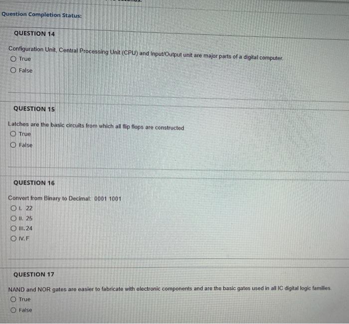 Solved Configuration Unit, Central Processing Unit (CPU) and | Chegg.com
