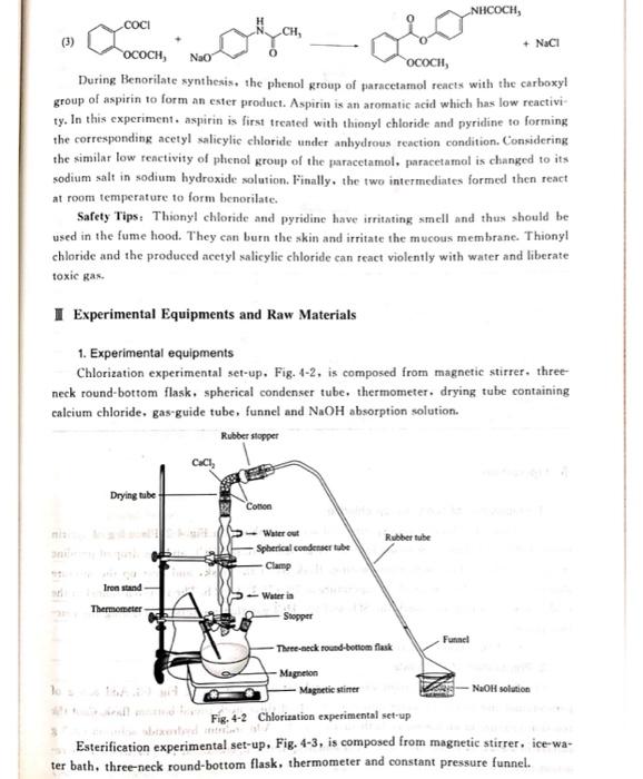 Solved Experiment 4 Synthesis of Benorilate Background | Chegg.com