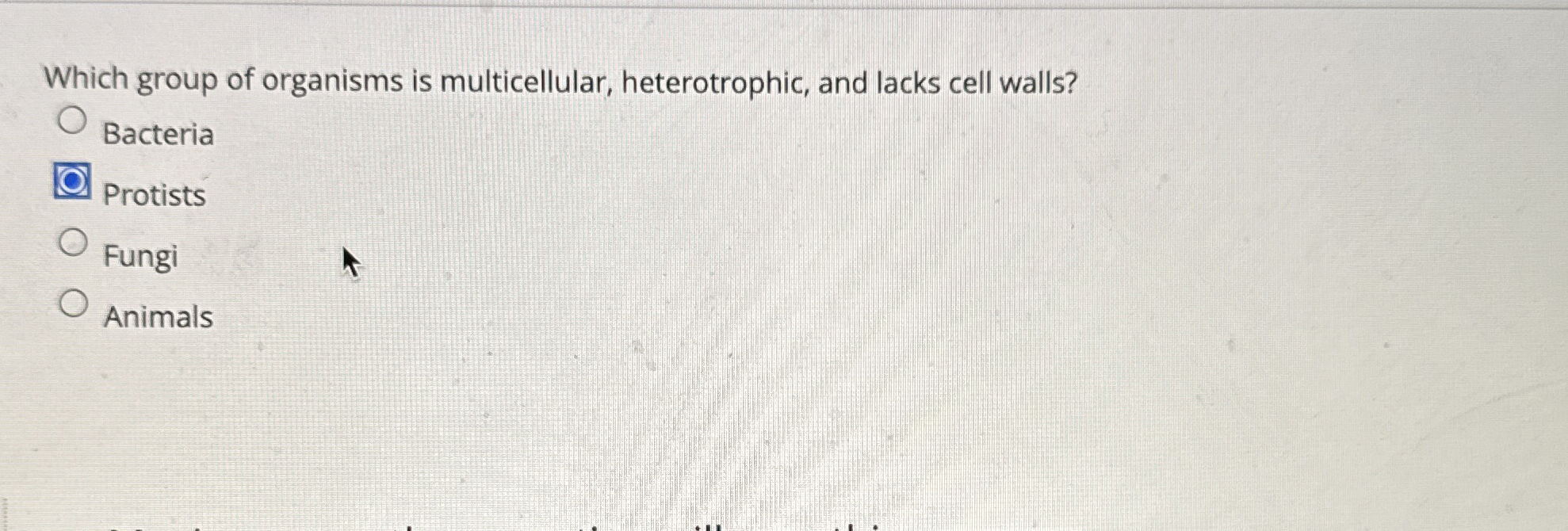 Solved Which group of organisms is multicellular, | Chegg.com