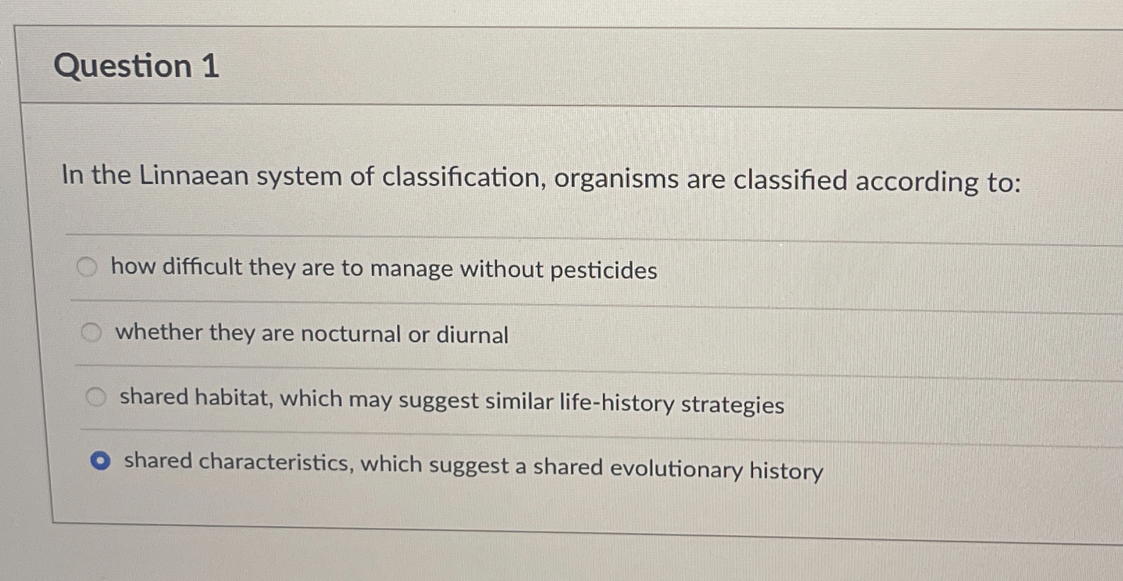 Solved Question 1In the Linnaean system of classification, | Chegg.com Solved Question 1In the Linnaean system of classification, | Chegg.com