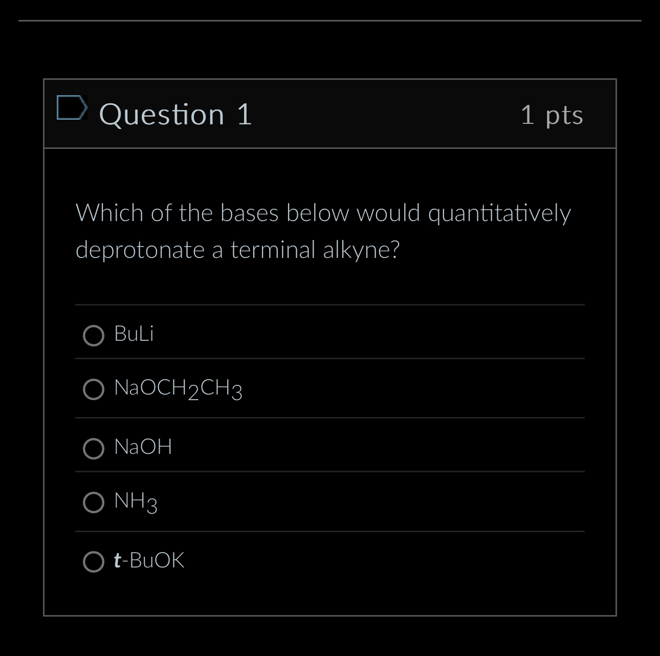 High Quality SOLUTION Question 11 ﻿ptsWhich of the bases below would | Chegg.com