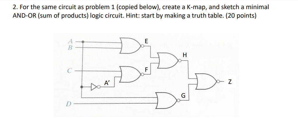Solved For the same circuit as problem 1 (copied below), | Chegg.com
