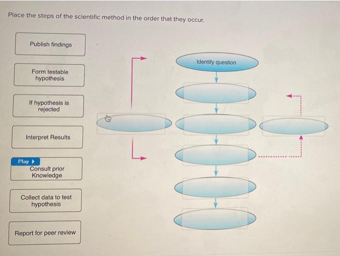 Solved Place the steps of the scientific method in the order | Chegg.com