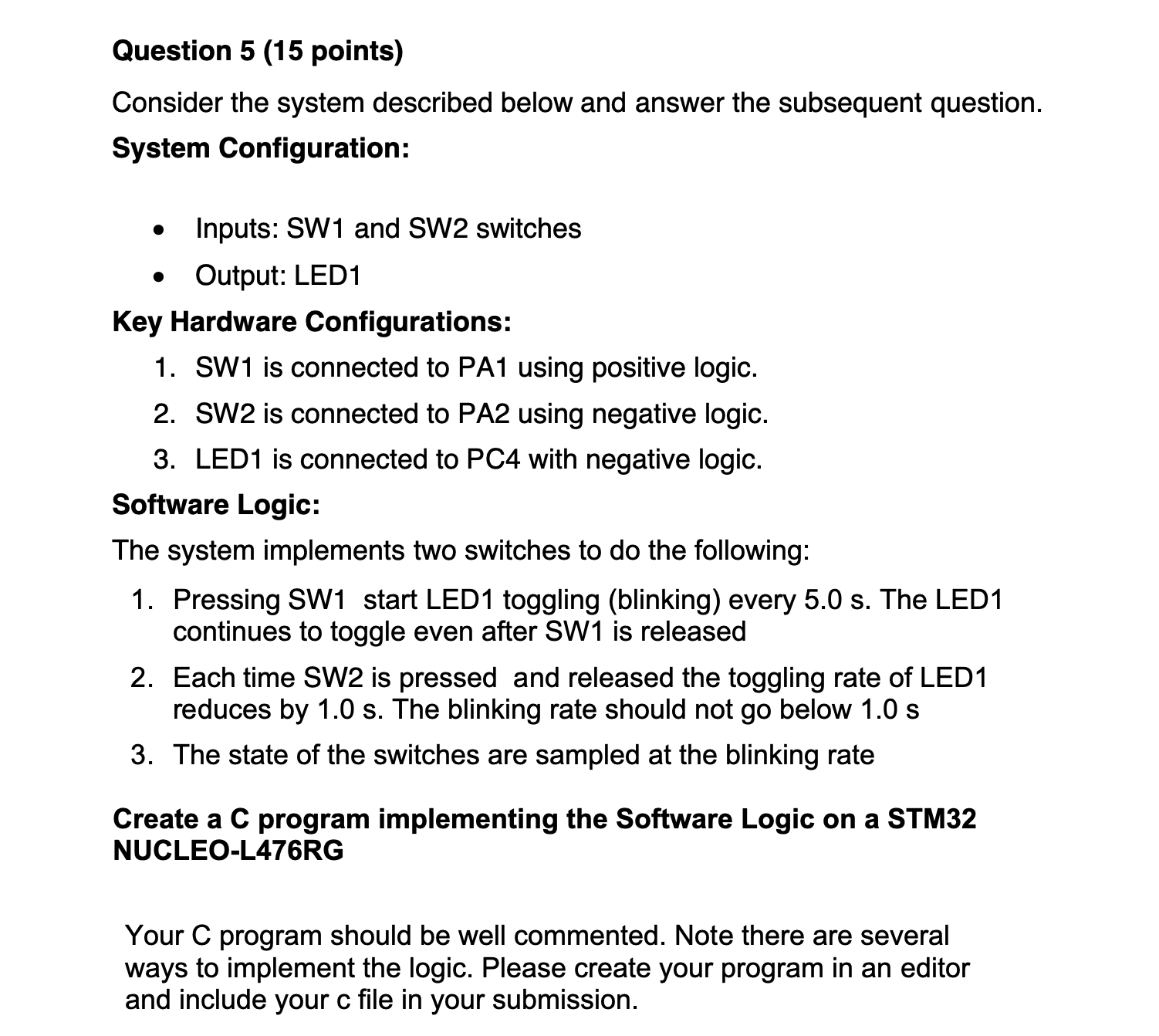 Solved Question 5 (15 points)Consider the system described | Chegg.com Solved Question 5 (15 points)Consider the system described | Chegg.com
