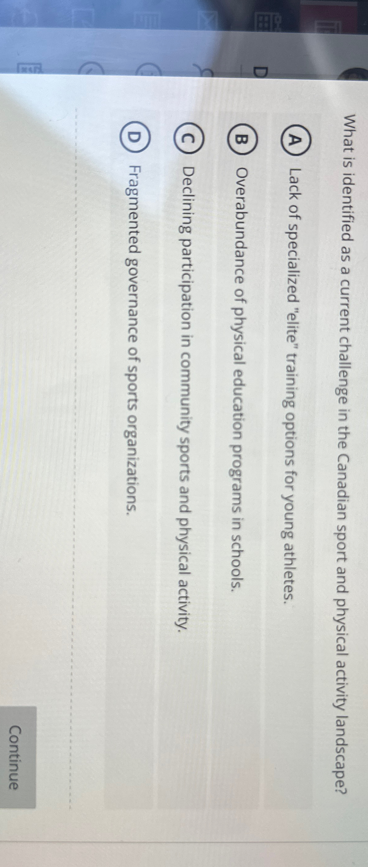 Solved What is identified as a current challenge in the | Chegg.com