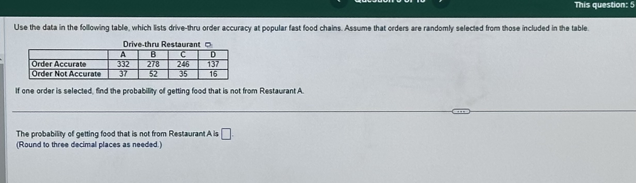 Solved This question: 5Use the data in the following table, | Chegg.com
