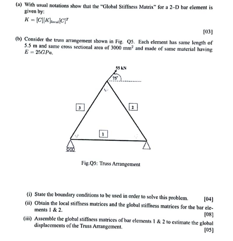 Solved (a) ﻿With usual notations show that the "Global | Chegg.com