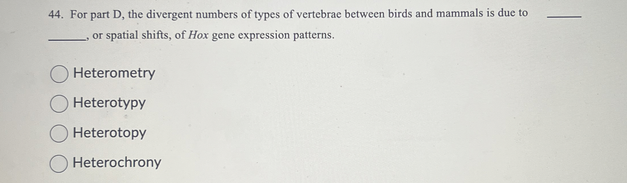 Solved For part D, ﻿the divergent numbers of types of | Chegg.com