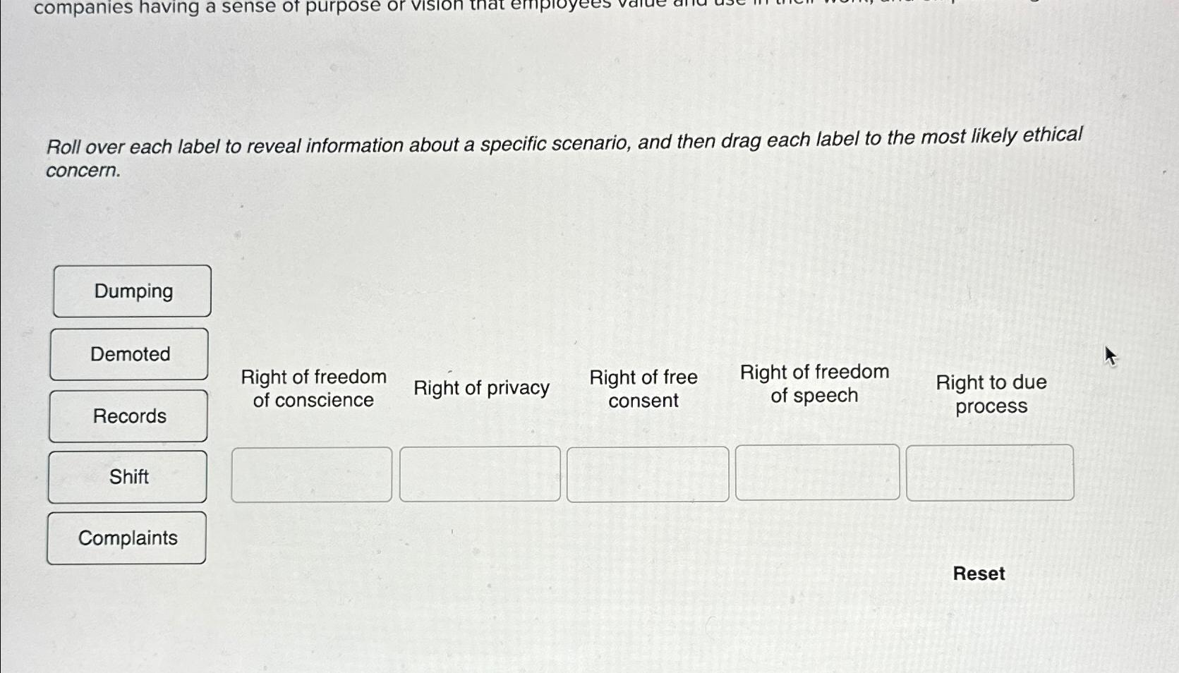 Solved Roll over each label to reveal information about a | Chegg.com