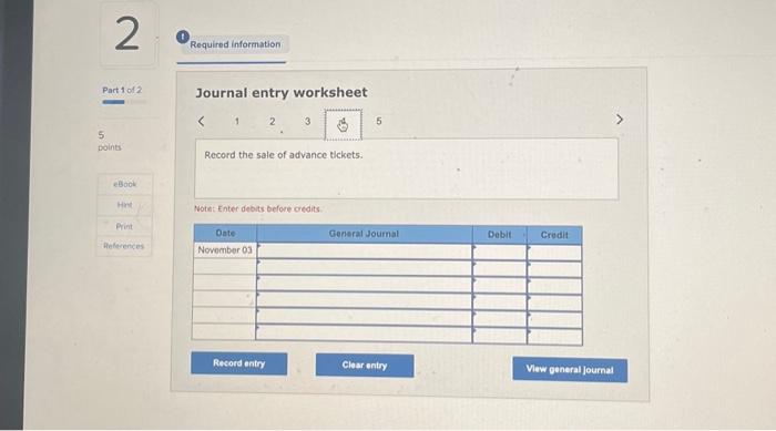 Solved Journal entry worksheetRequired information The | Chegg.com