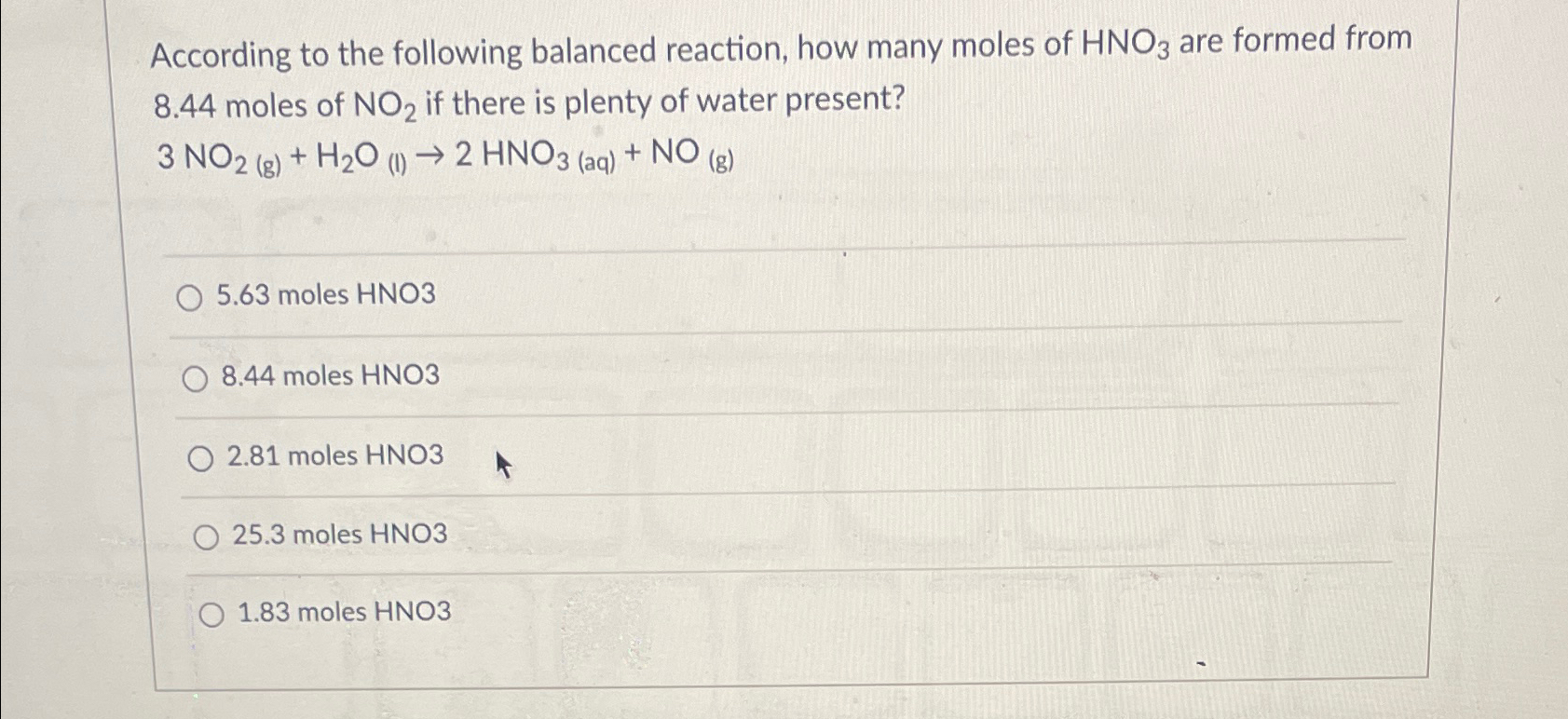 Solved According to the following balanced reaction, how | Chegg.com
