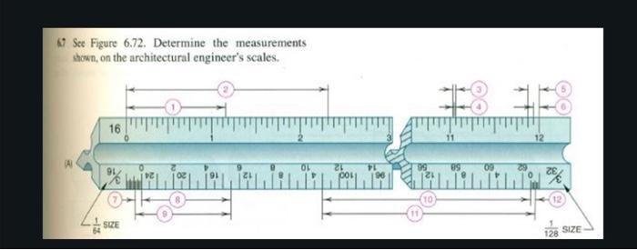Solved 6.6 See Figure 6.71. Determine the measurements | Chegg.com