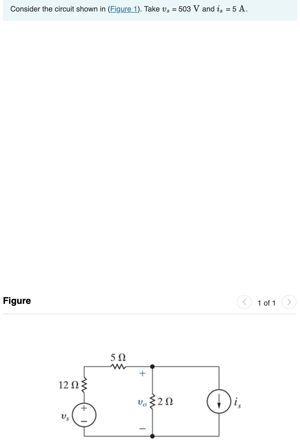 Solved Find v0 in ﻿the circuit by ﻿using node voltage | Chegg.com