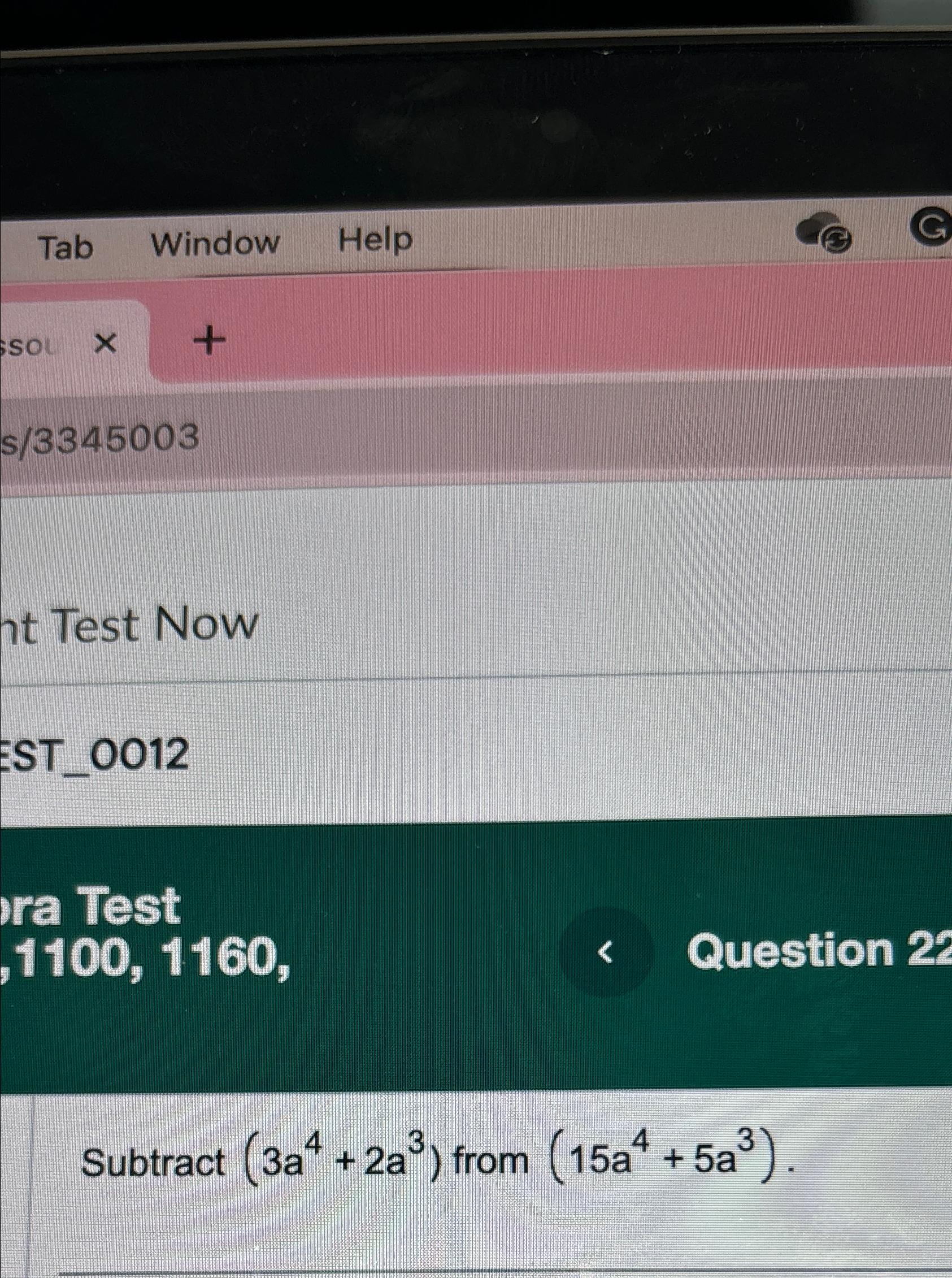 Solved Subtract (3a4+2a3) ﻿from (15a4+5a3) | Chegg.com